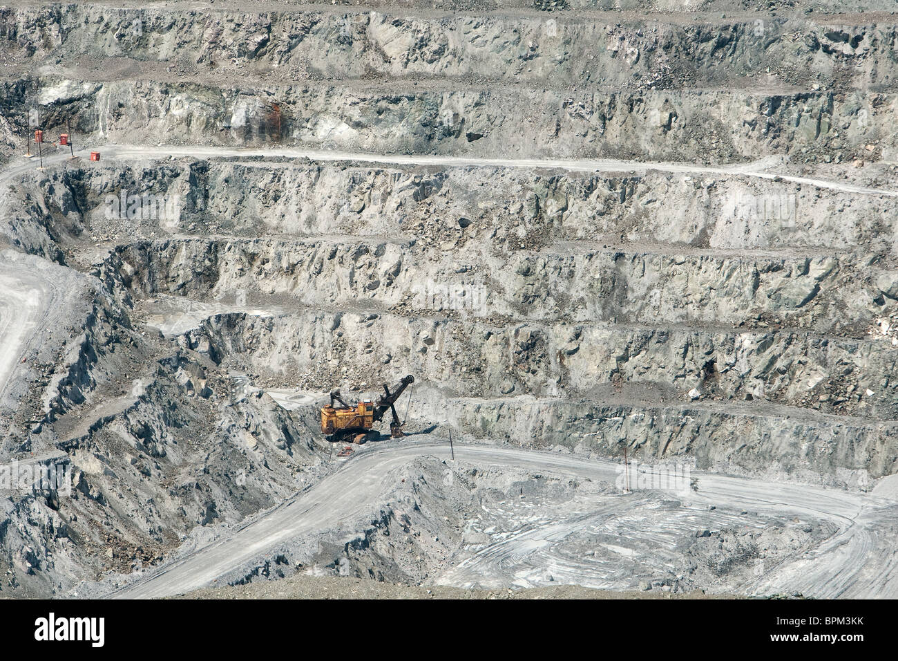 Jeffrey Asbest Bergwerk Tagebau ist abgebildet in der Stadt von Asbest ...