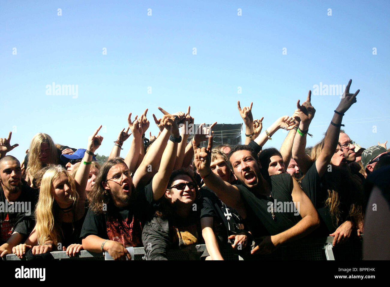 Heavy Metal Fans Stockfotos und -bilder Kaufen - Alamy