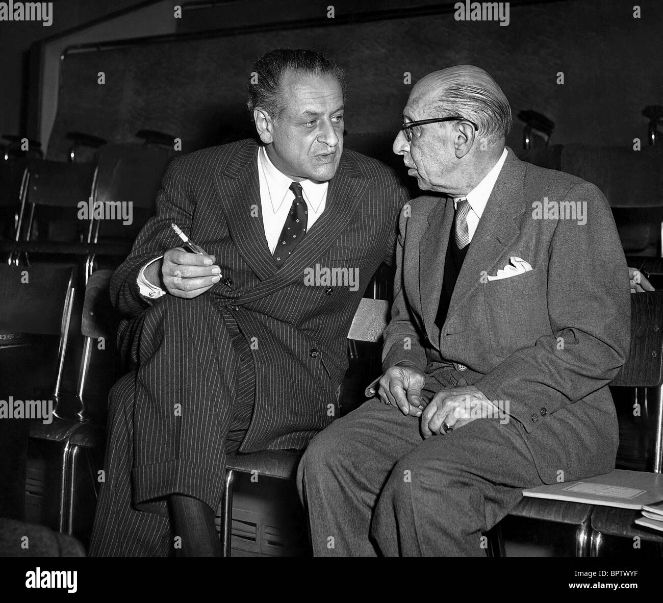 ROLF LIEBERMANN & IGOR STRAWINSKI KOMPONISTEN (1952 Stockfotografie - Alamy