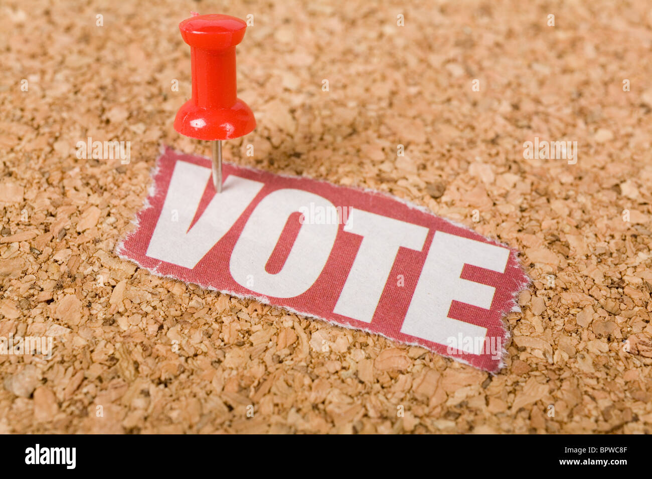 Überschrift Abstimmung, Konzept zur Abstimmung Stockfotografie - Alamy