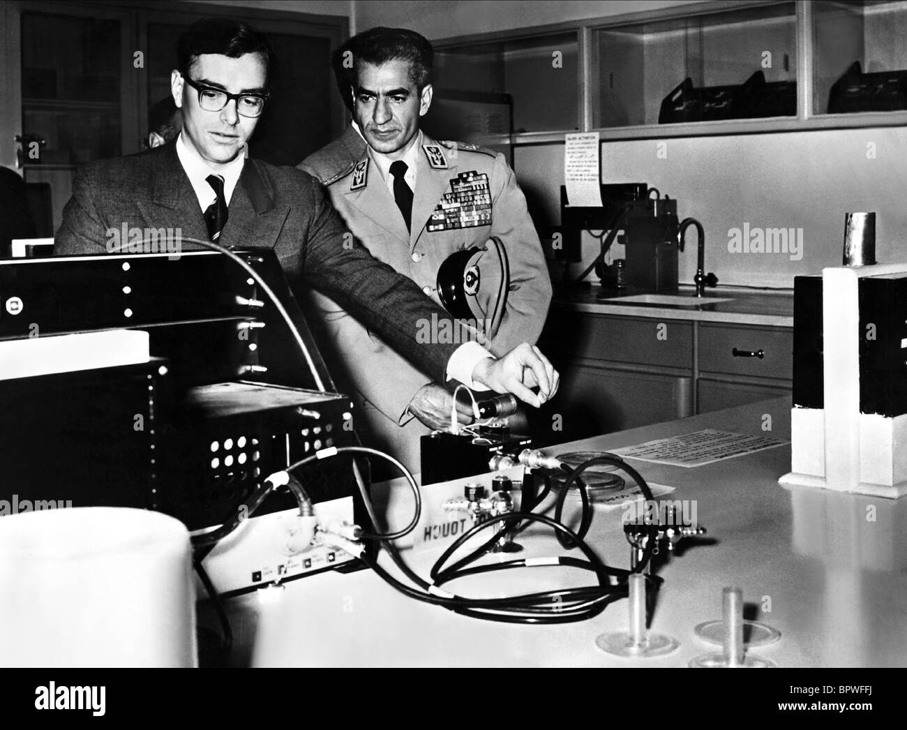 MOHAMMAD-REZA Schah PAHLAVI Schah von IRAN 1. Juni 1959 Stockfotografie ...