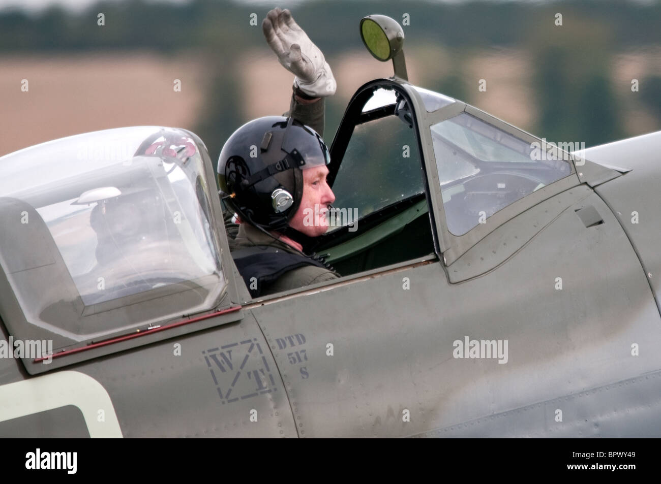 Spitfire Pilot Stockfotos und -bilder Kaufen - Alamy