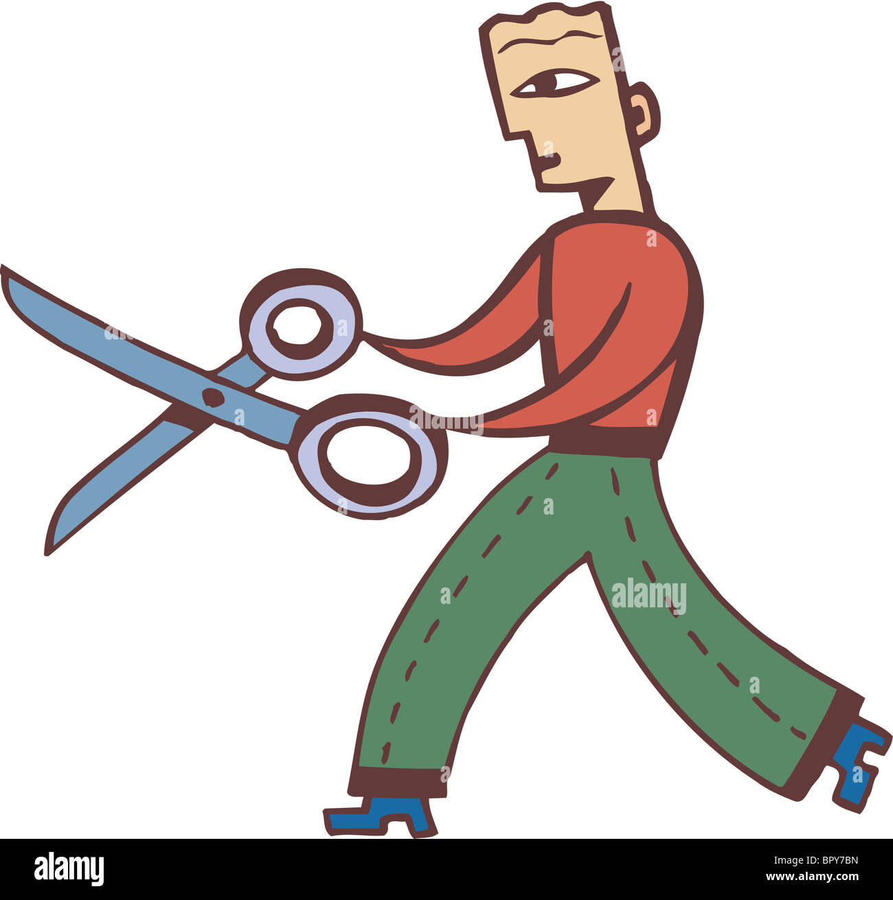Cartoon Scissors Stockfotos & Cartoon Scissors Bilder - Seite 2 - Alamy
