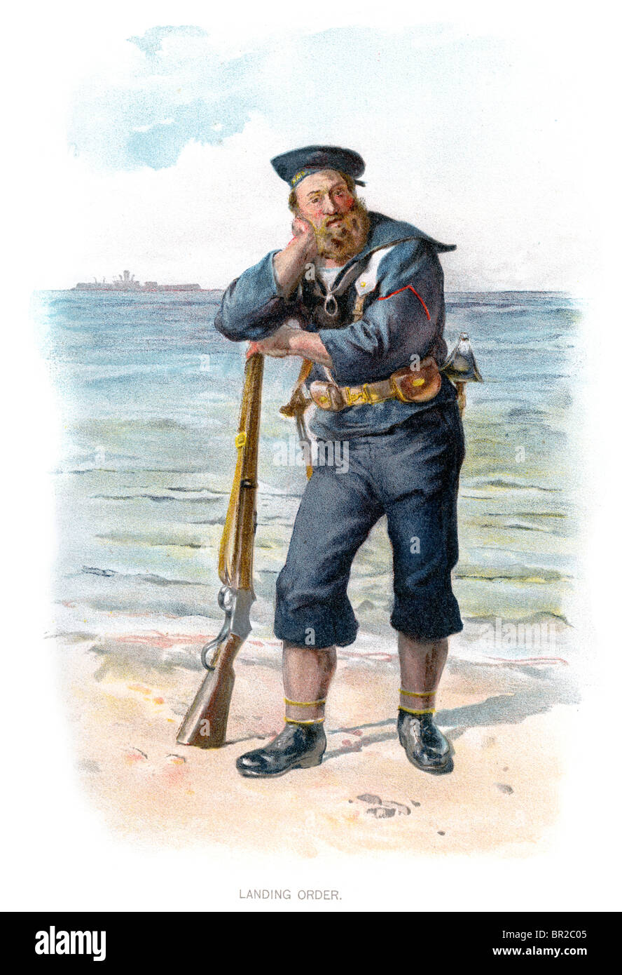 Ein Royal Marines Landung Reihenfolge aus der britischen Royal Navy von ...