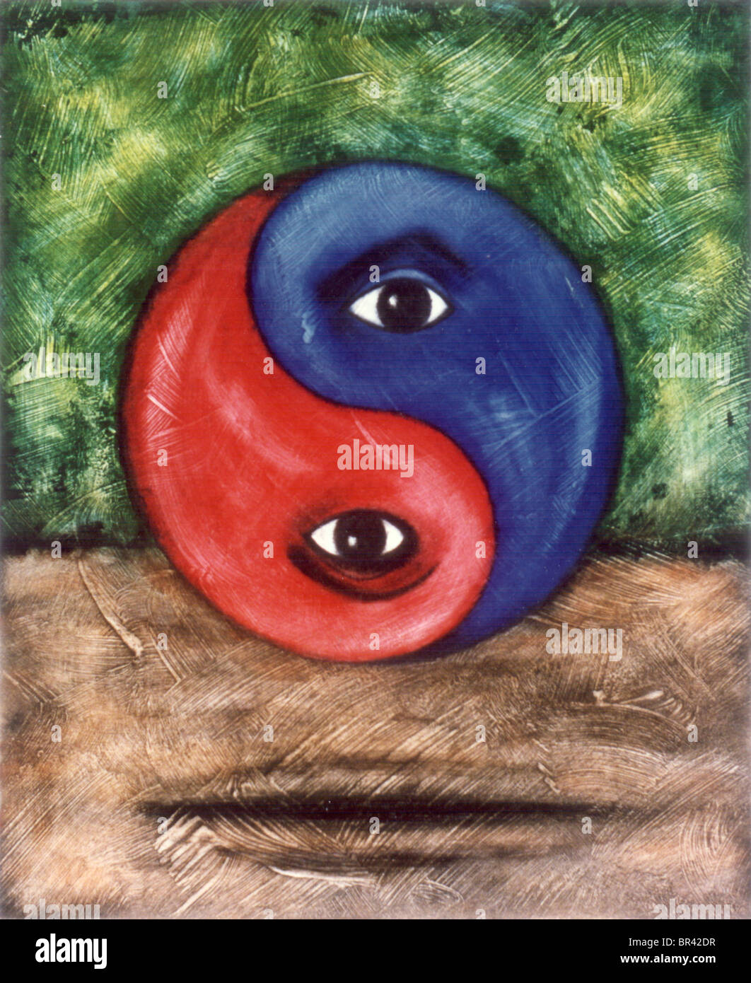 Drawing Yin Yang Abstract Symbol Stockfotos und -bilder Kaufen - Alamy
