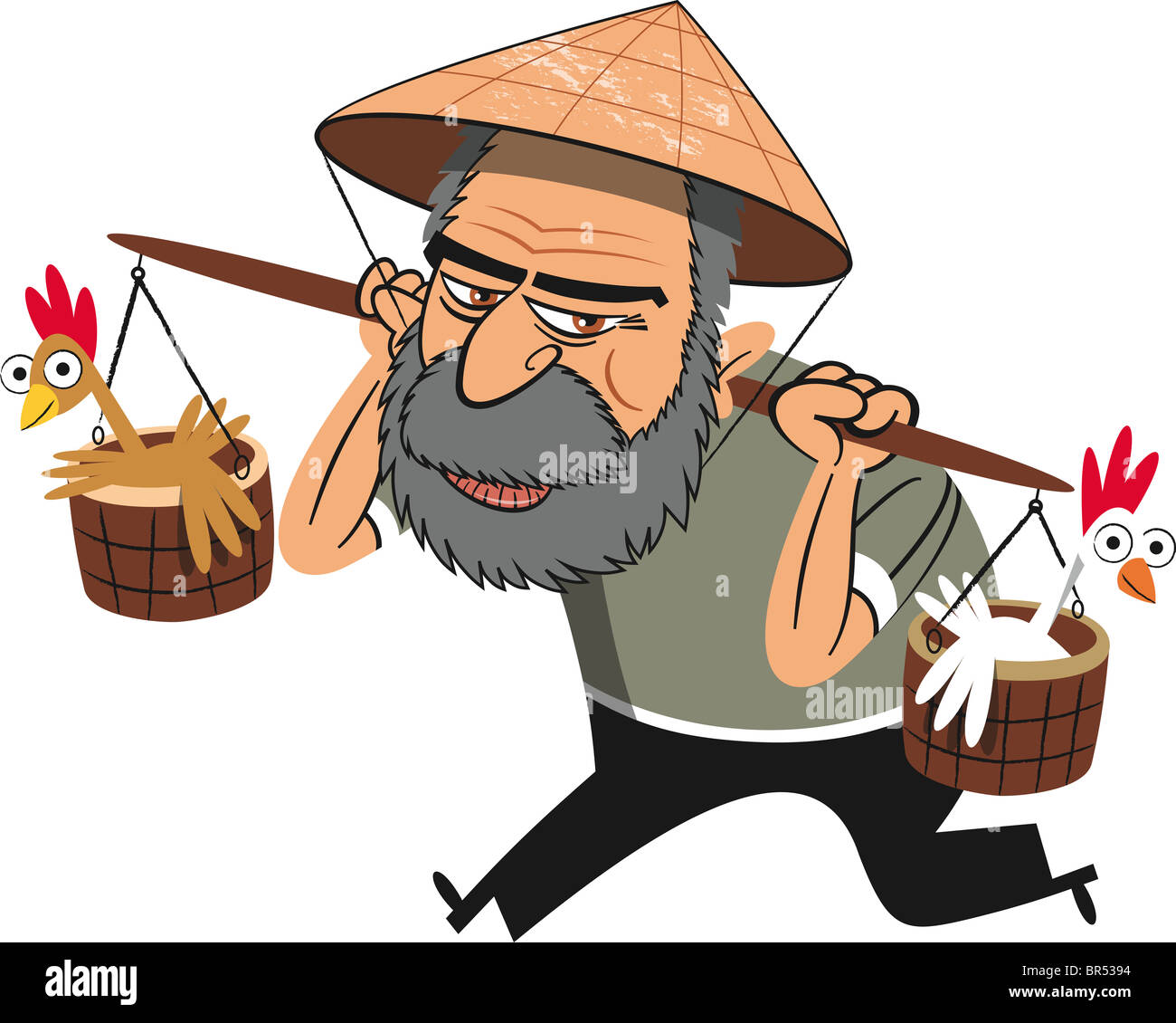 Mann mit zwei eimern -Fotos und -Bildmaterial in hoher Auflösung – Alamy