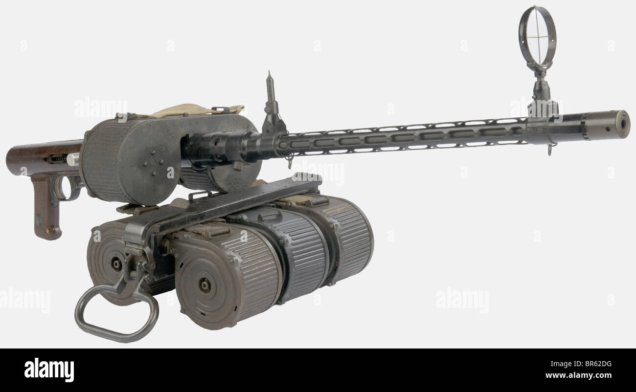 Ein deutsches Maschinengewehr der Luftwaffe MG 15, hergestellt von I.C ...