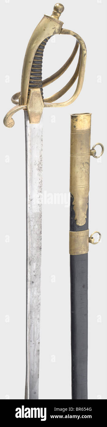 Ein Modell der Säbel von 1855 für einen Marineoffizier., Leicht ...