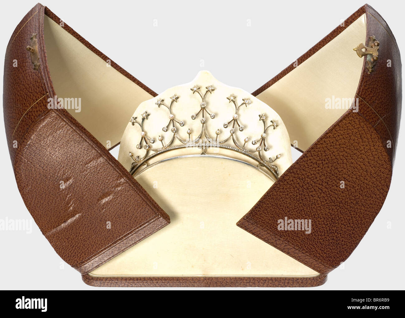 Ein Star diadem, Ende des 19. Jahrhunderts. Rosengold, Silber, alte ...