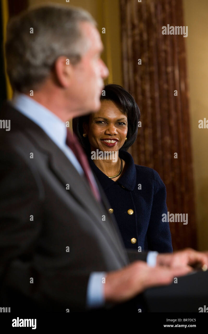 President george bush condoleezza rice -Fotos und -Bildmaterial in ...