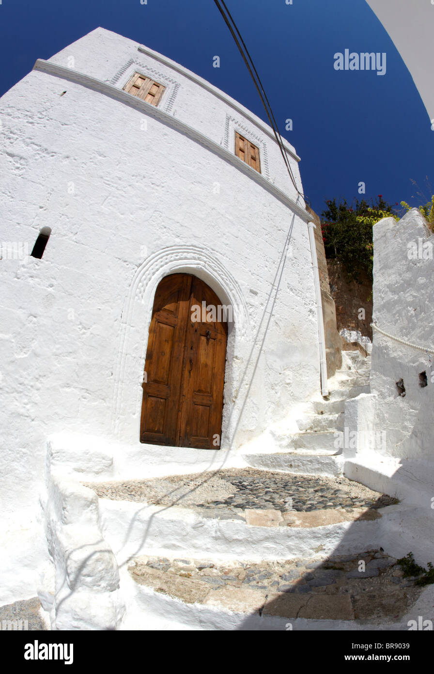 Traditional house lindos greece hellas Stockfotos und -bilder Kaufen ...
