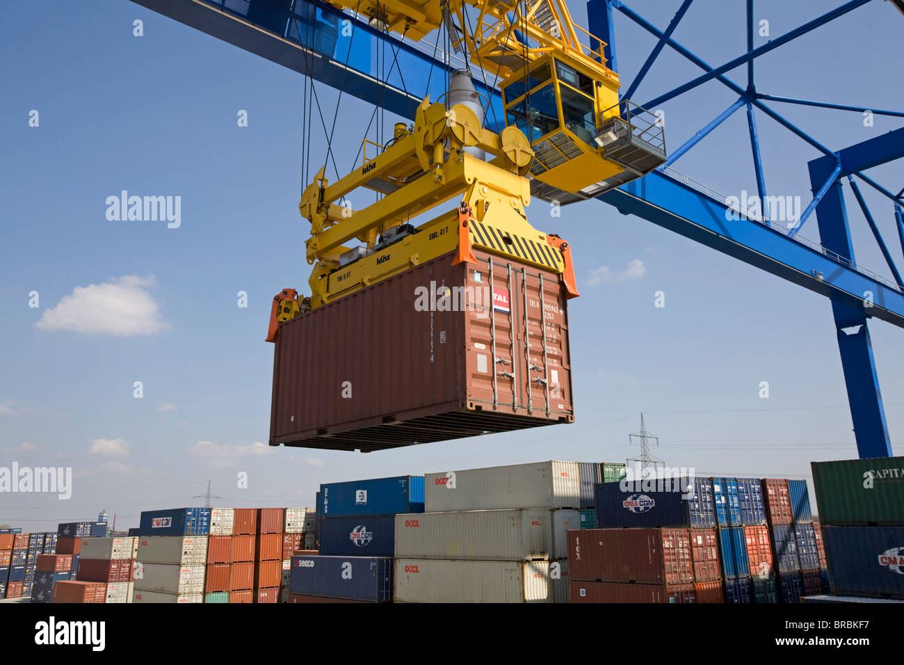 Container Terminal Duisburg Stockfotos und -bilder Kaufen - Alamy