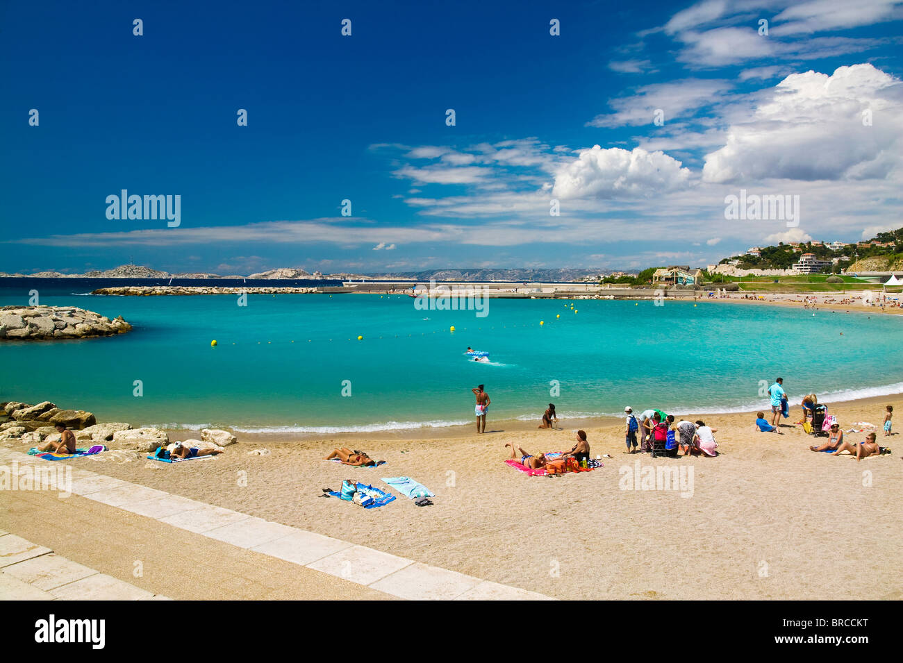 STRAND VON DAVID, MARSEILLE, FRANKREICH Stockfotografie - Alamy