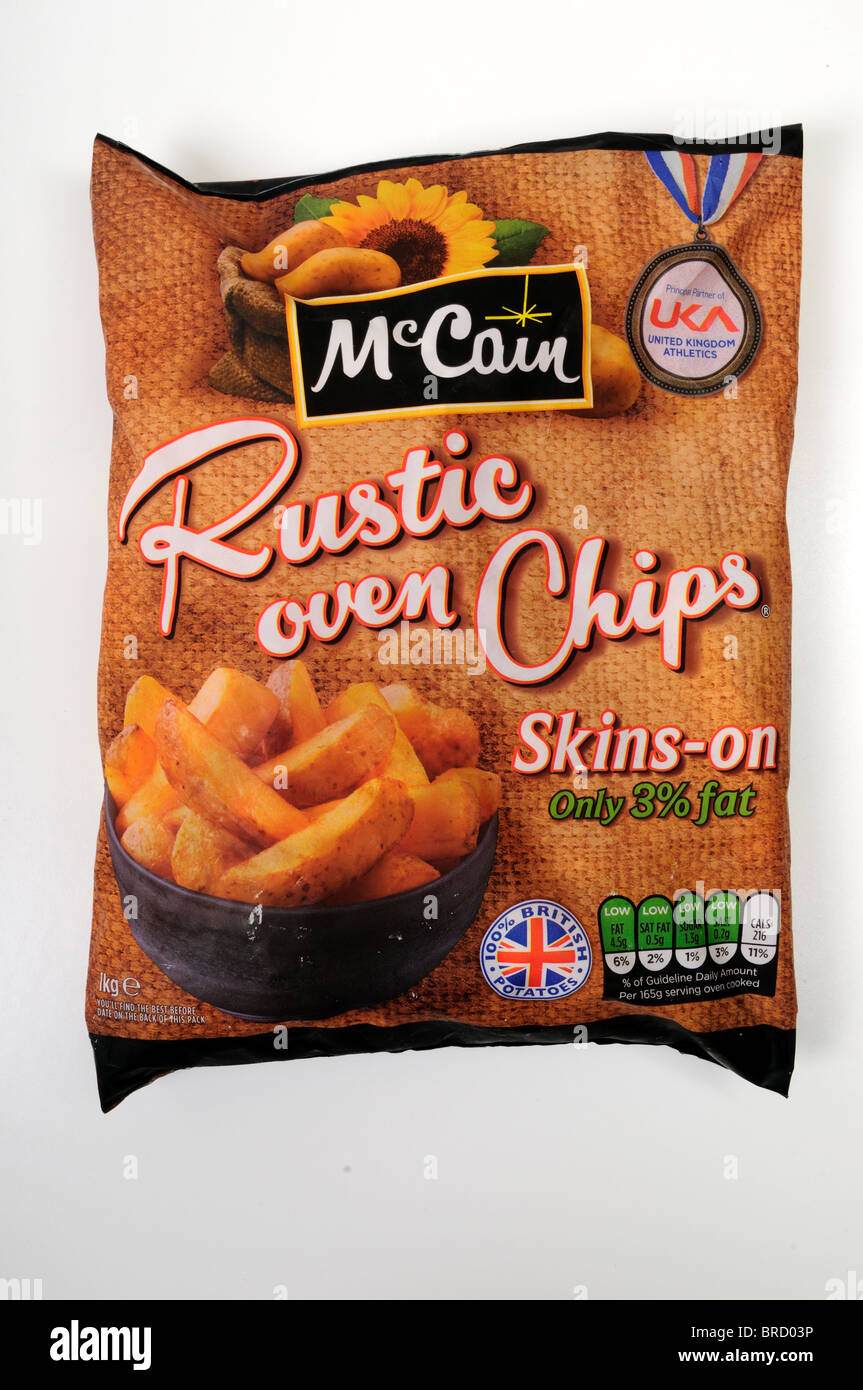 McCain rustikalen Ofen-Chips Stockfotografie - Alamy