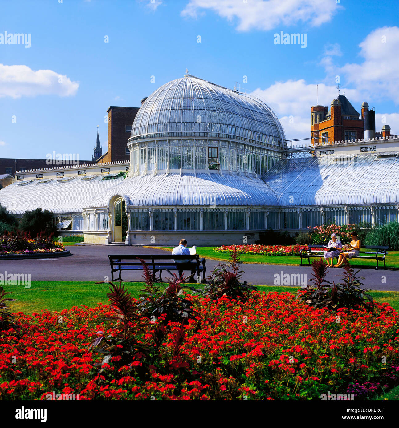 Belfast Botanic Gardens, Palm House, Belfast, Co. Antrim, Irland ...