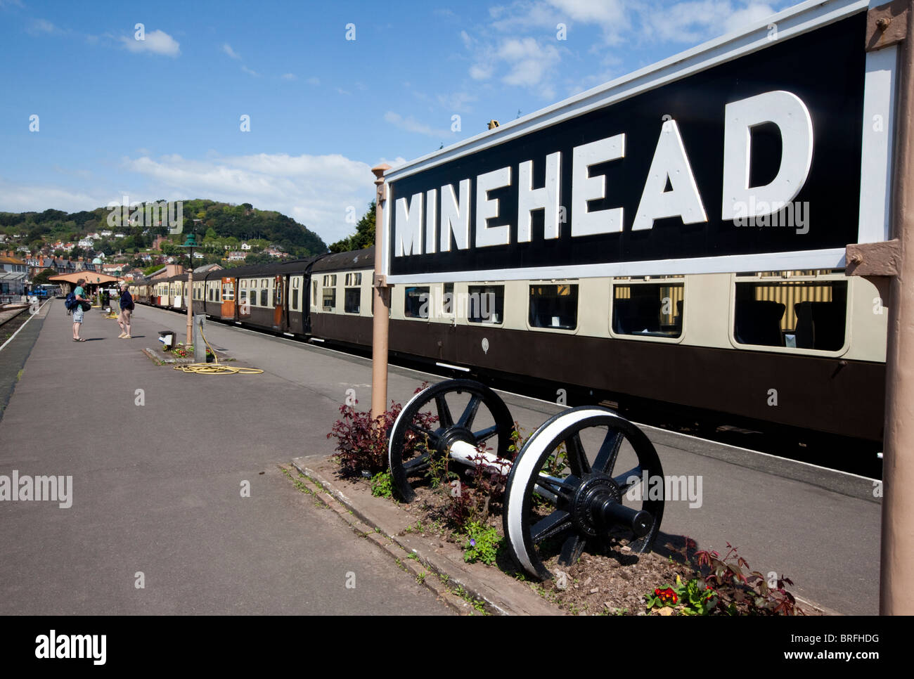 Minehead Railway Station West Somerset Railway Minehead, Somerset UK Europa Stockfotografie - Alamy