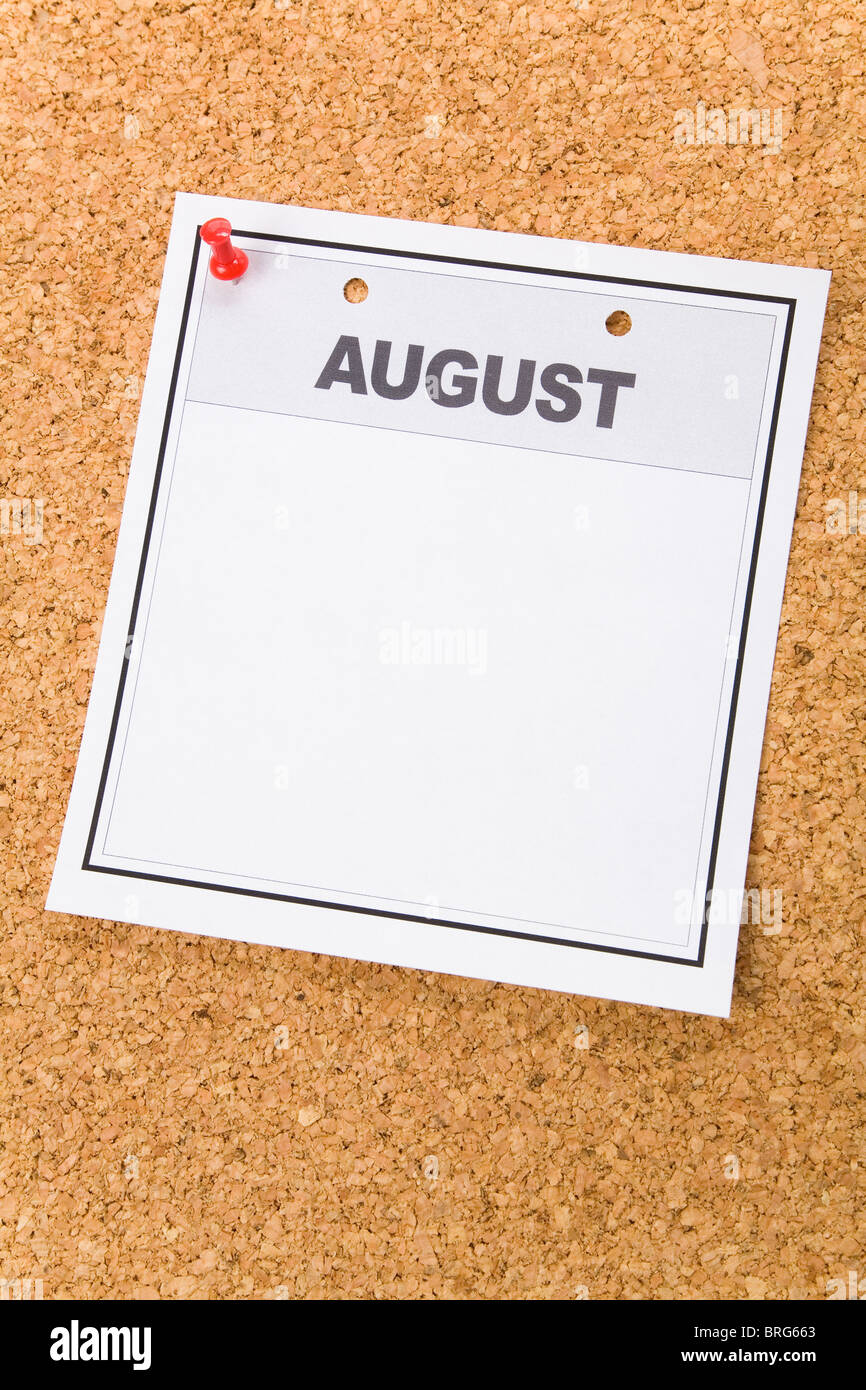 Monat august datum -Fotos und -Bildmaterial in hoher Auflösung – Alamy
