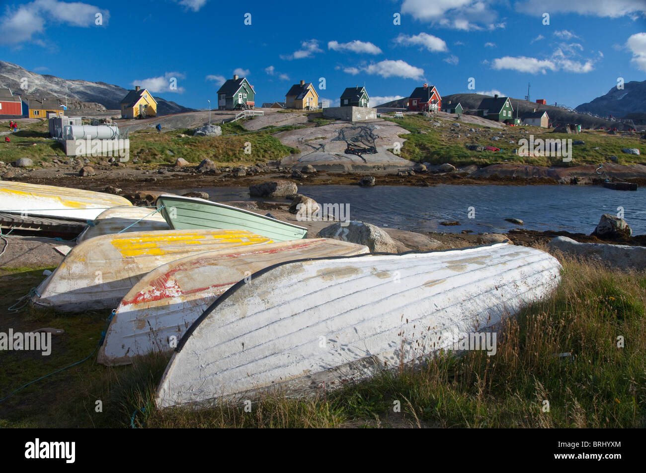 Grönland, Prinz Christian Sund (aka Prins Christian Sund). Kleinen ...