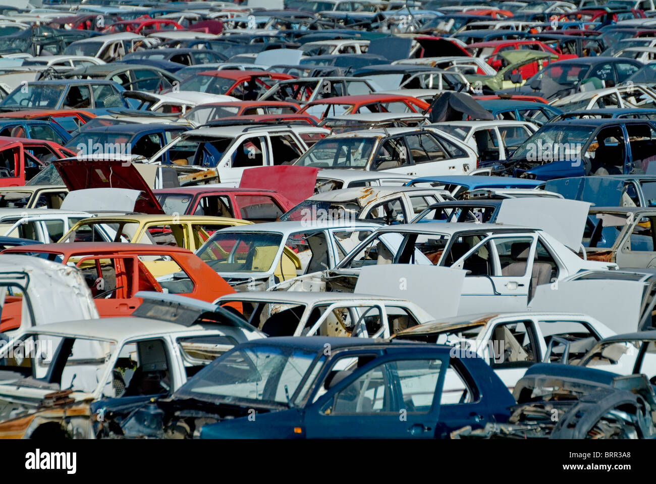 Ein Schrottplatz für Kraftfahrzeuge Stockfotografie - Alamy