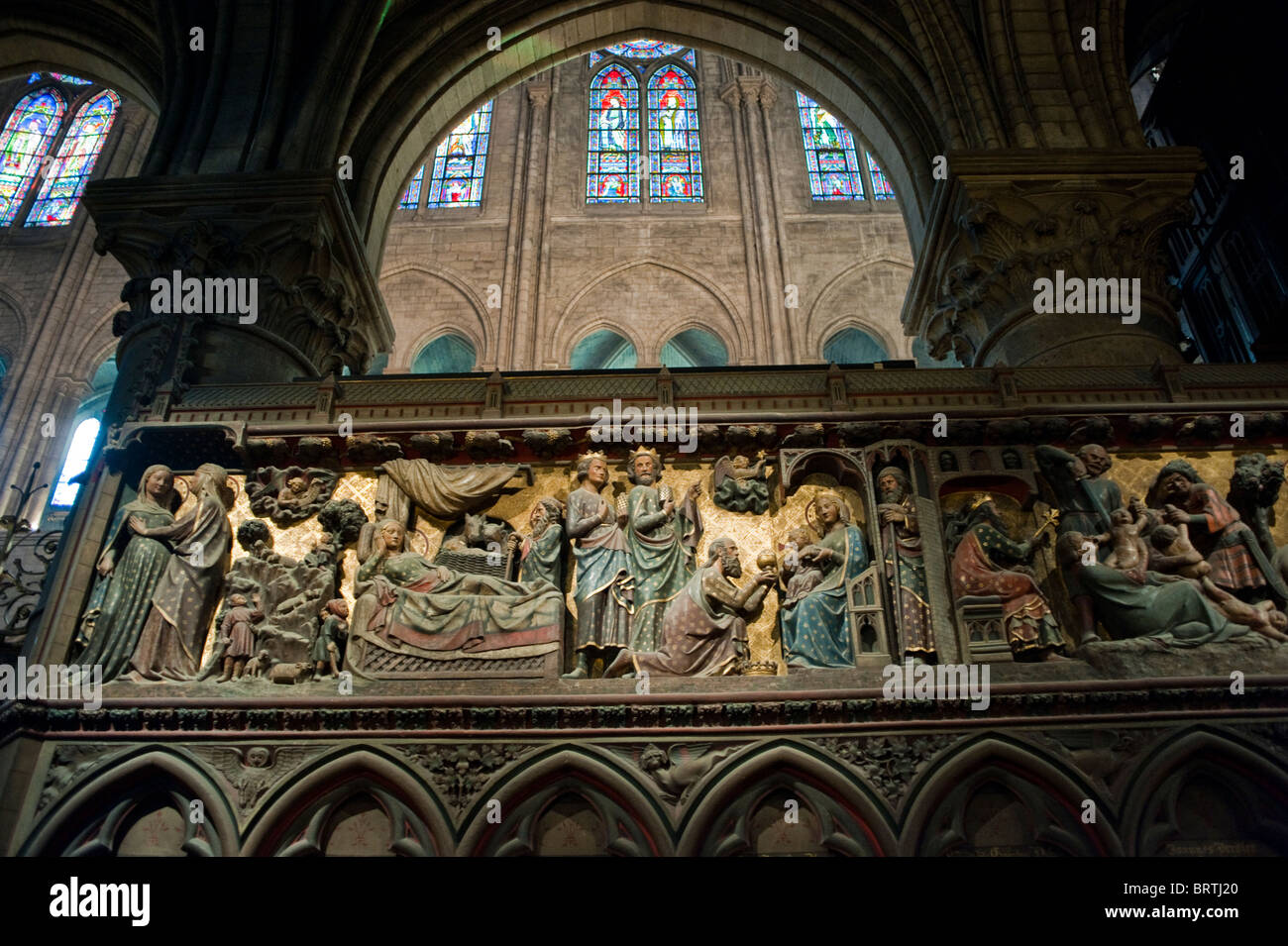 Gothic relief sculpture -Fotos und -Bildmaterial in hoher Auflösung – Alamy