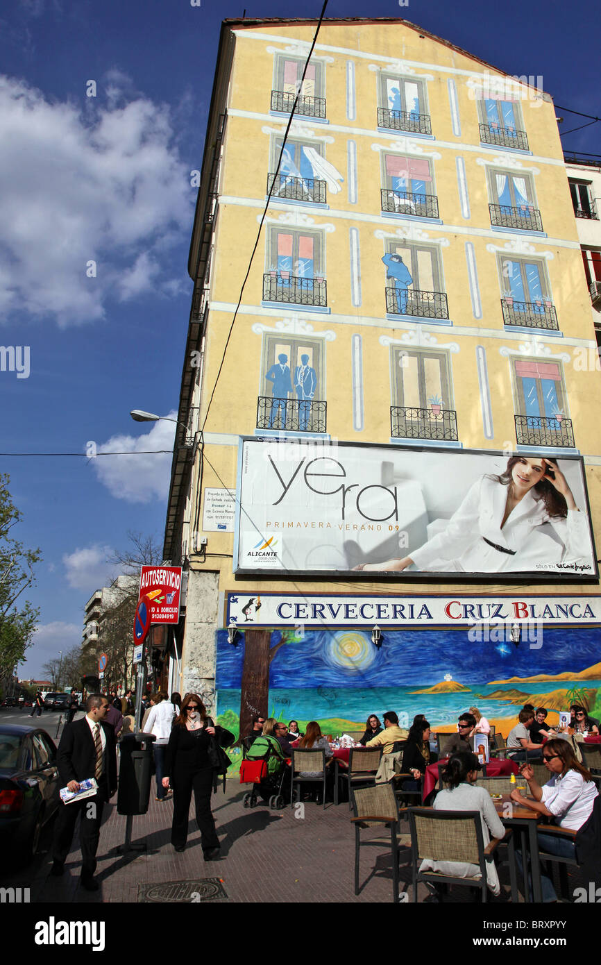 BAR RESTAURANT "CERVECERIA CRUZ BLANCA", CALLE HORTALEZA UND PLAZA ...