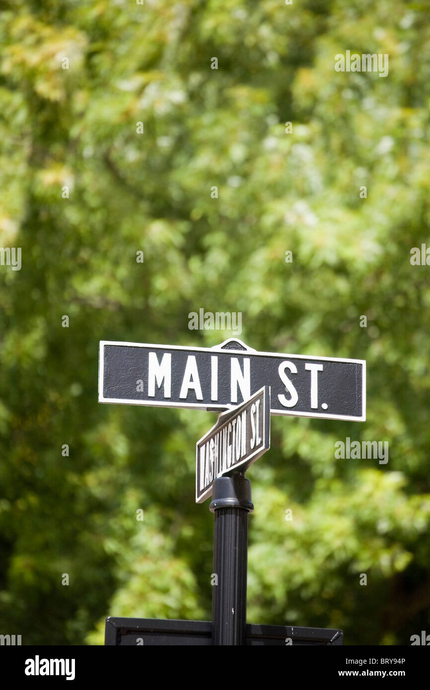 Main street sign -Fotos und -Bildmaterial in hoher Auflösung – Alamy