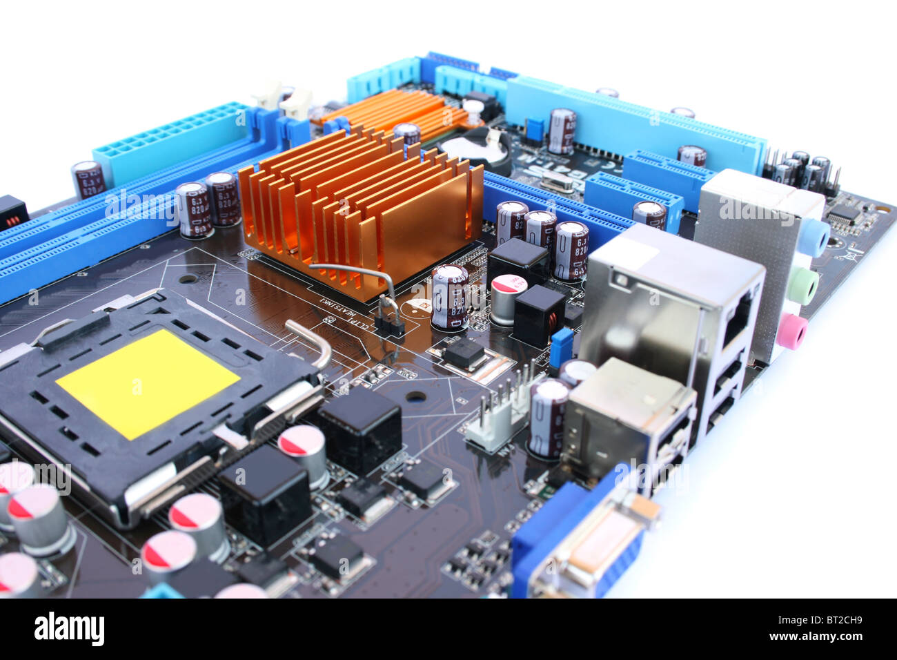 Macro closeup computer pcb motherboard -Fotos und -Bildmaterial in ...