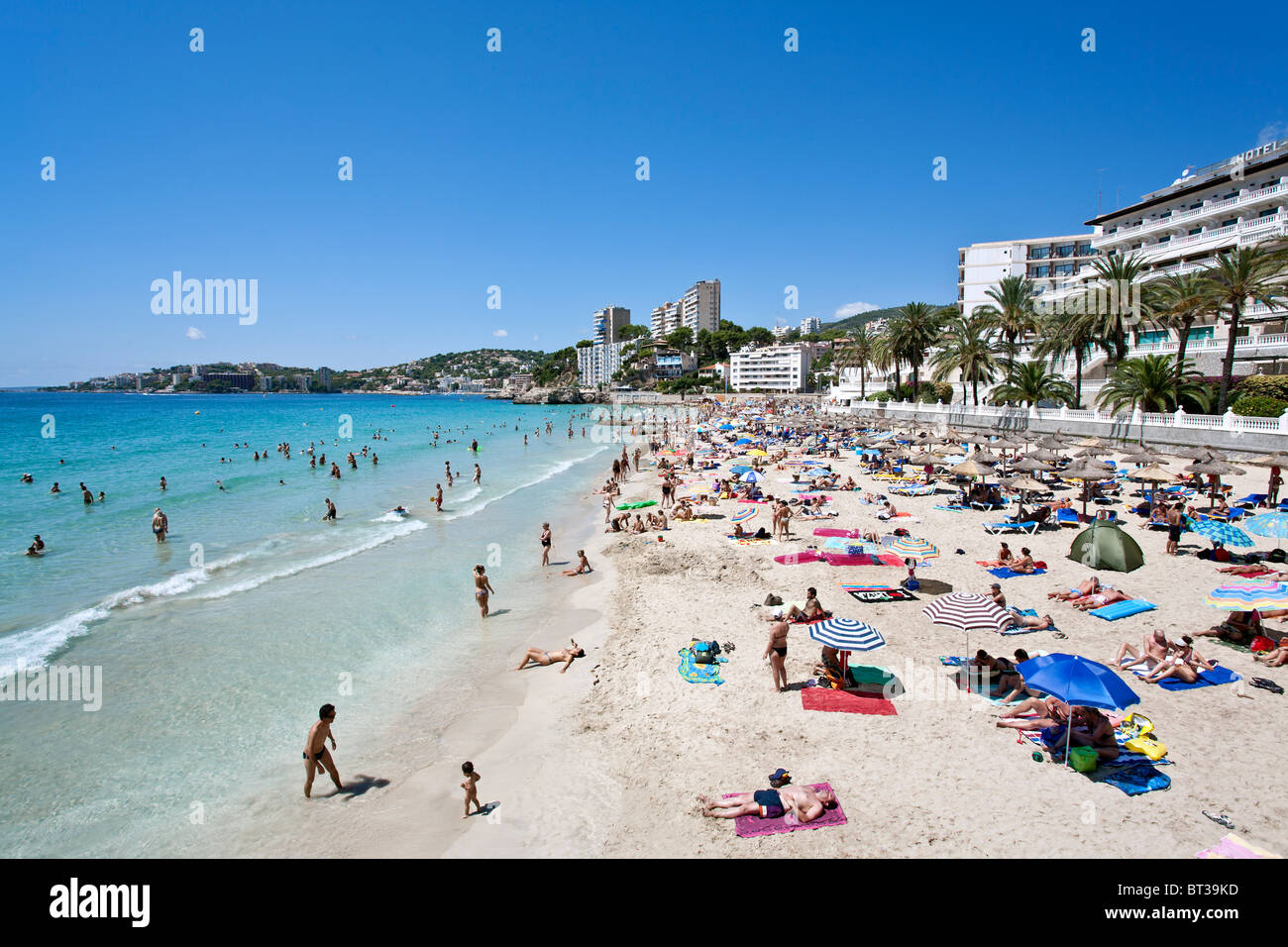 Strand von Cala Major. Insel Mallorca. Spanien Stockfotografie - Alamy
