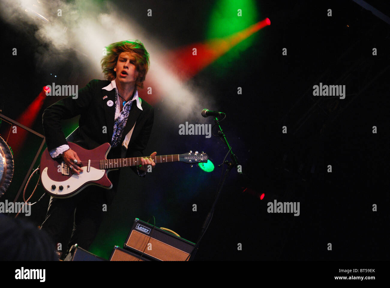 DeWolff-Rock-Band auf der Bühne Bevrijdingsfestival 2009 Roermond ...