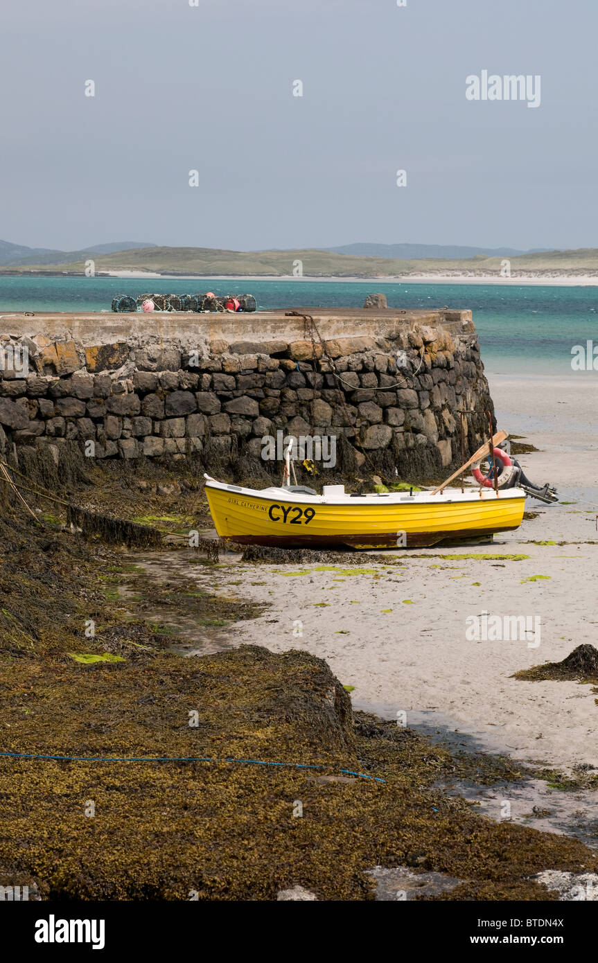 Eoligarry Hafen, Überleben Punkt, Isle of Barra Hebriden Schottland ...