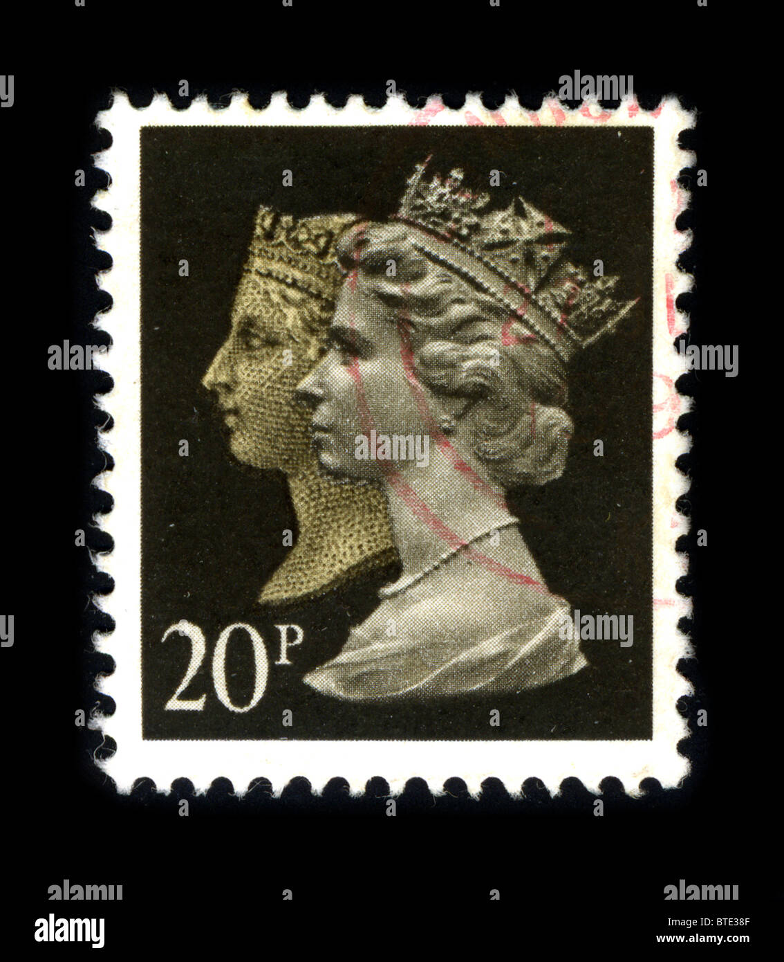 Britische briefmarke großbritannien königin victoria poststempel ...