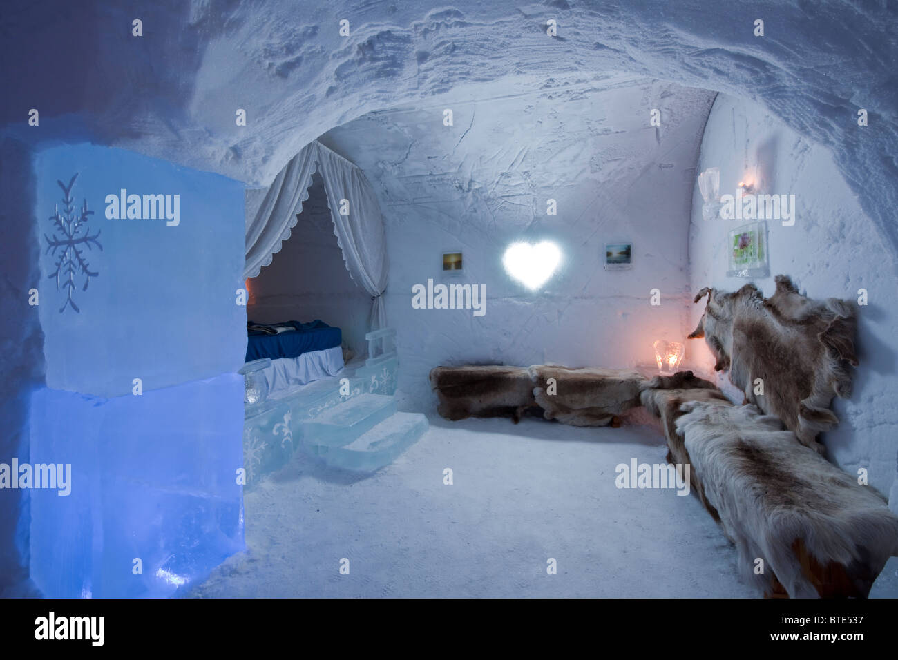Die Hochzeitssuite in Alta Igloo Hotel Sorrisniva, Alta Eishotel in ...