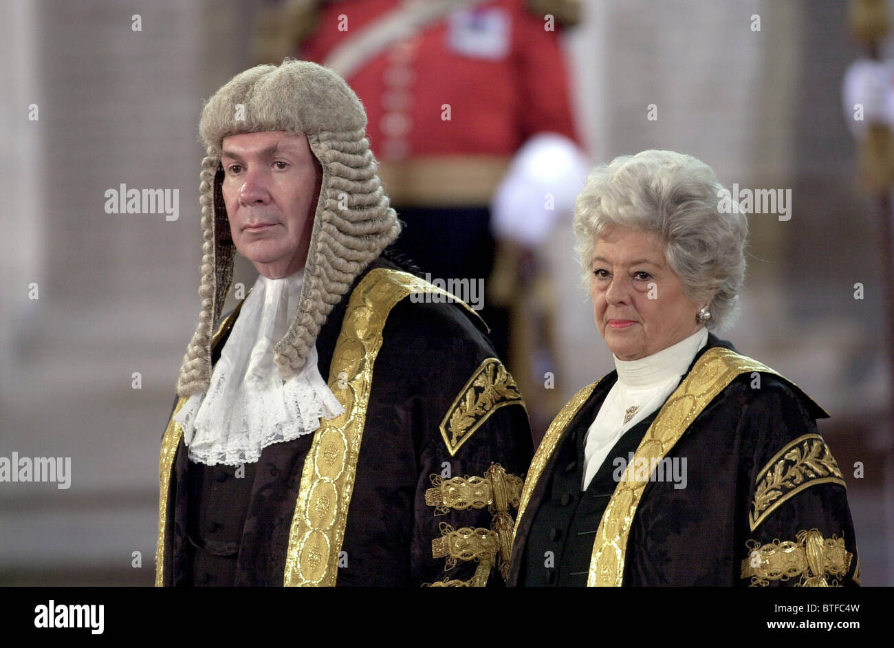 Lord Irvine of Lairg, Lordkanzler mit Betty Boothroyd, Sprecher des ...