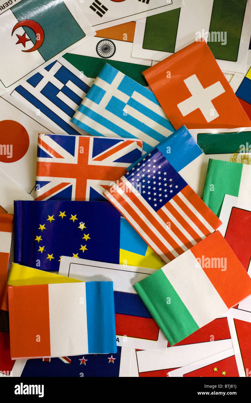 Die flaggen der verschiedenen nationen -Fotos und -Bildmaterial in ...