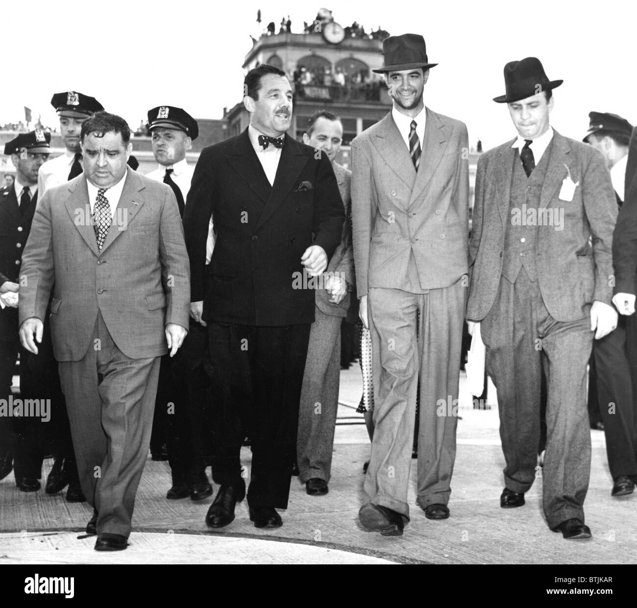 Bürgermeister LaGuardia, Grover Whalen, Leiter der Weltausstellung 39 ...