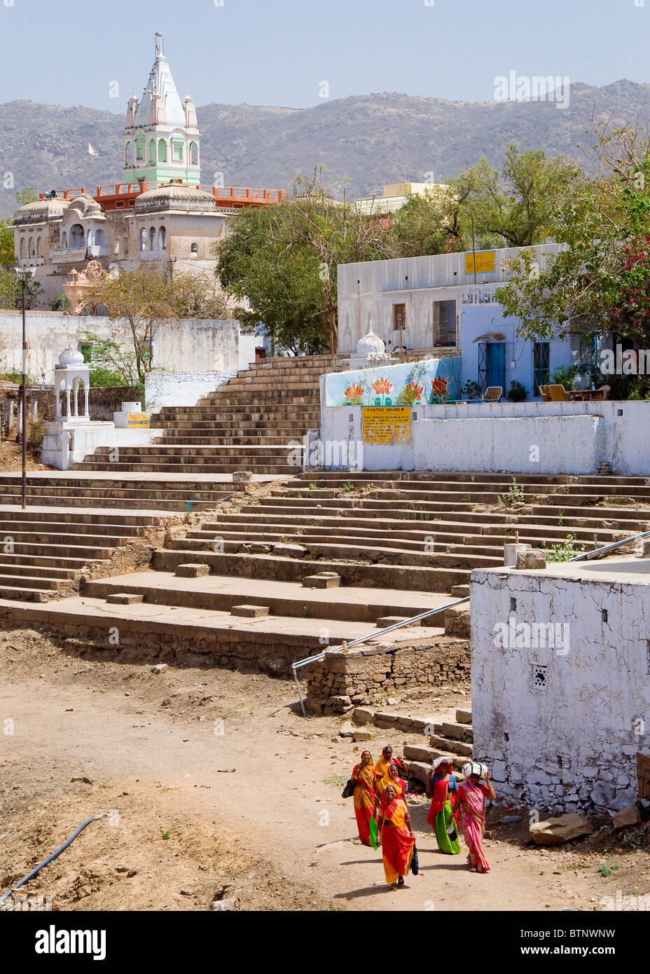 Ghats, Pushkar, Rajasthan, Indien Stockfotografie - Alamy