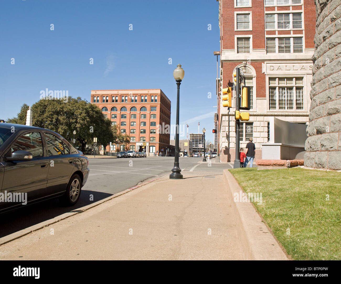 Blick auf das historische Texas School Book Depository, wo John F ...