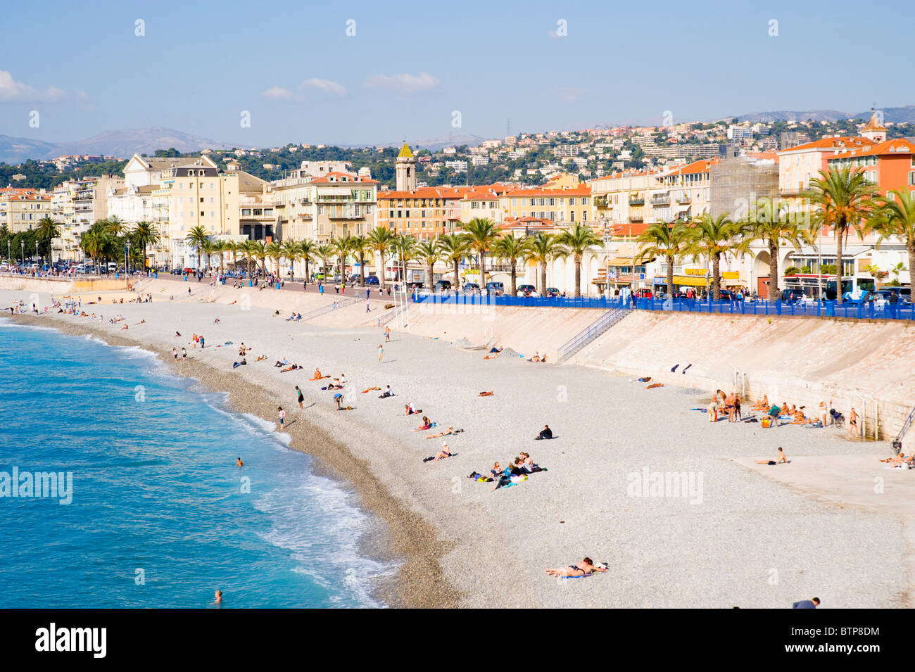 Promenade des Anglais, Nizza, Côte d ' Azur, Frankreich Stockfotografie ...