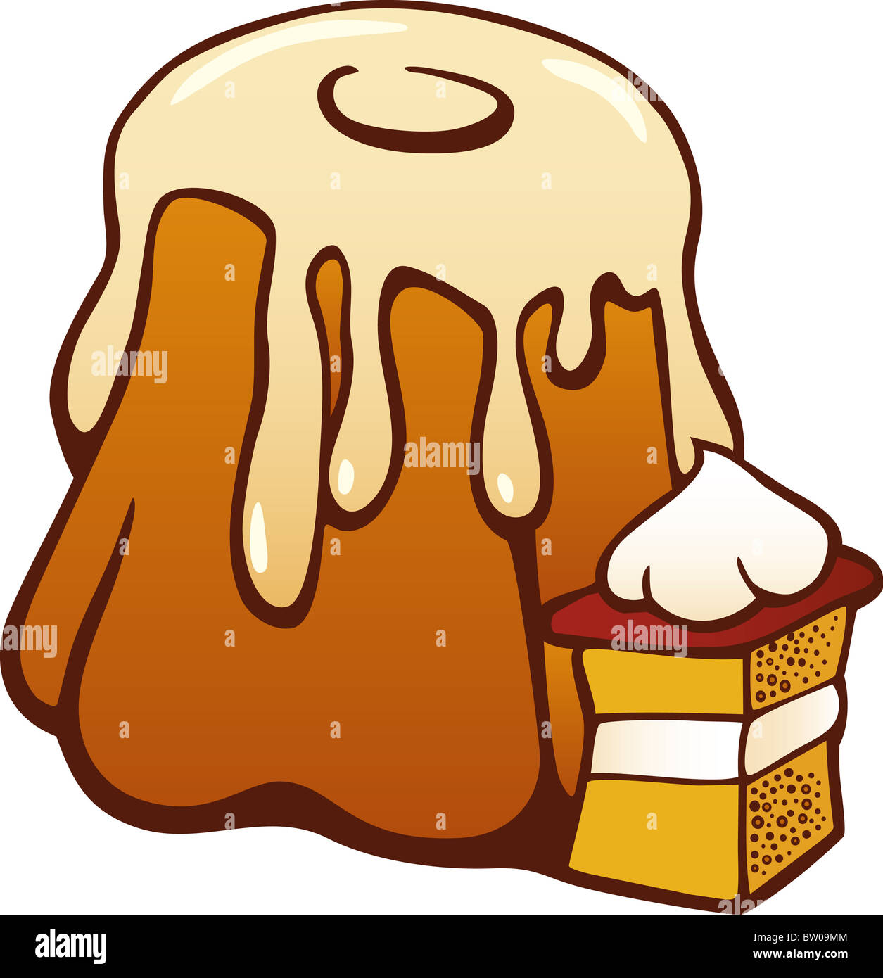 Schokokuchen comic -Fotos und -Bildmaterial in hoher Auflösung – Alamy