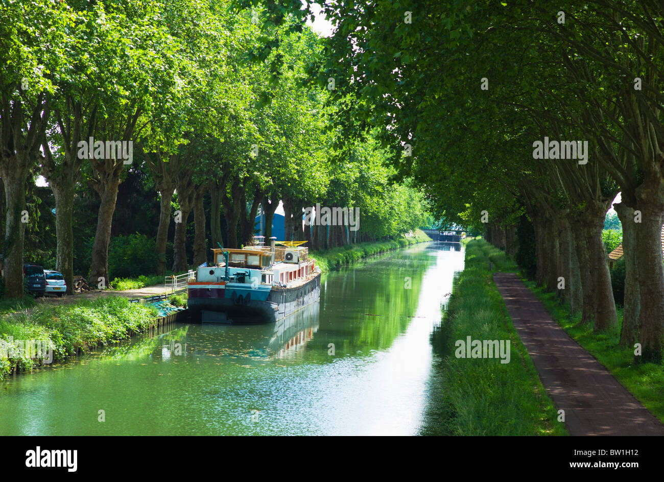 Postelegantes Rhein Rhone Kanal Bild