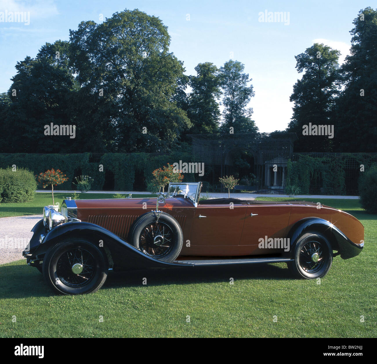 Rolls-Royce Phantom II, 1933 in den Schlossgarten alte Auto Oldtimer ...