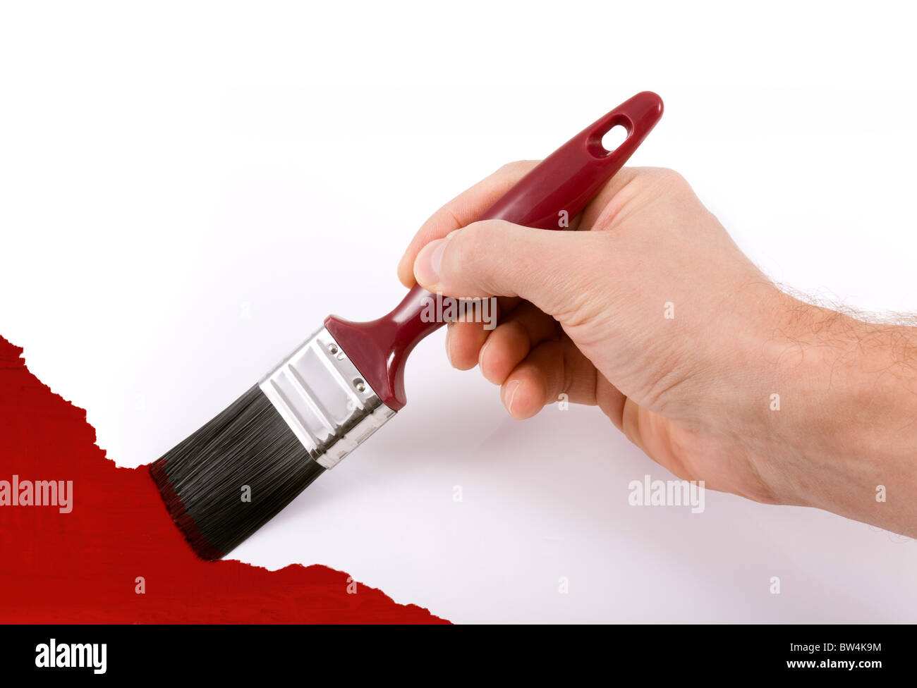 Malen mit roter farbe -Fotos und -Bildmaterial in hoher Auflösung – Alamy