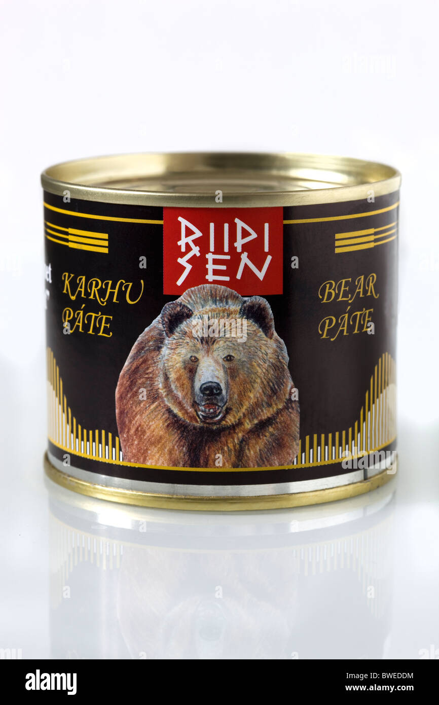 Eine Dose oder Dose Bärenfleisch Pâté - ein Beispiel für die seltsamen ...