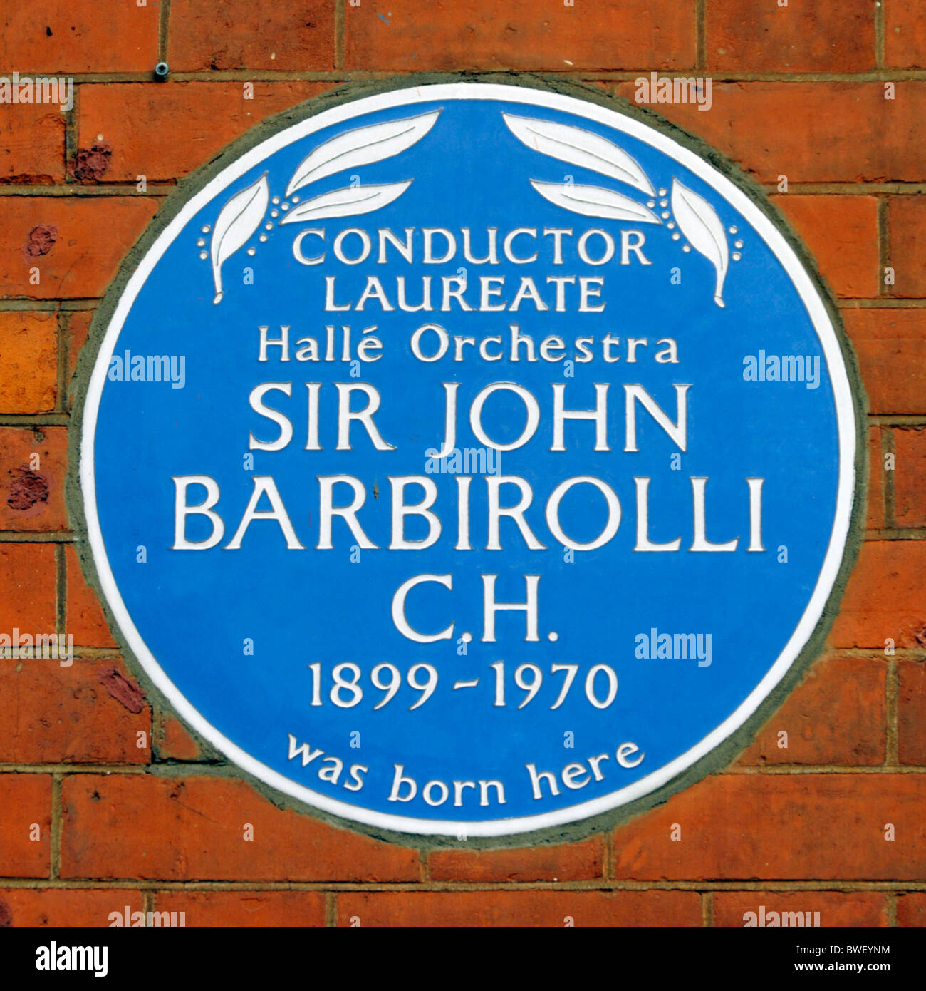 Sir john barbirolli blaue plakette southampton row london -Fotos und ...
