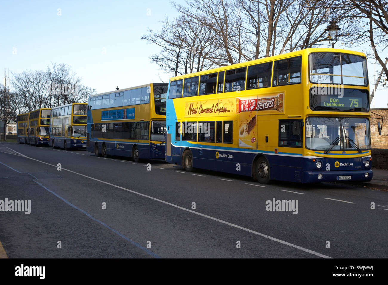 Dublin Bus Doppeldecker Busse in Dun Laoghaire Dublin Irland ...