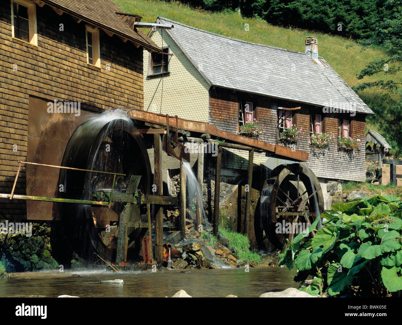 Wassermühle Bach Bach wilden Bach Hexen Loch Mühle Mühle Sankt Maergen ...