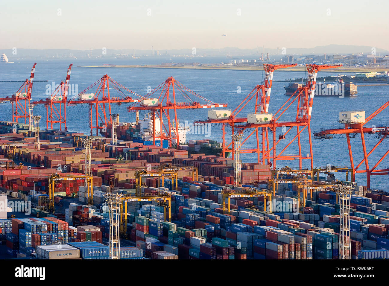 Japan Asia Tokio Tokyo Odaiba District Hafen Port Güterverkehr Hafen ...