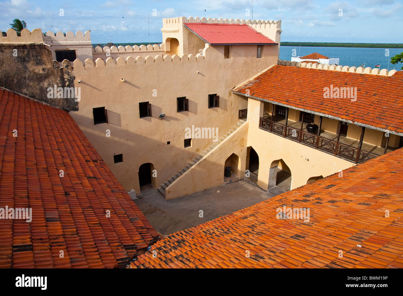 Lamu Fort oder Fumo Madi ibn Abi Bakr, Insel Lamu, Kenia ...