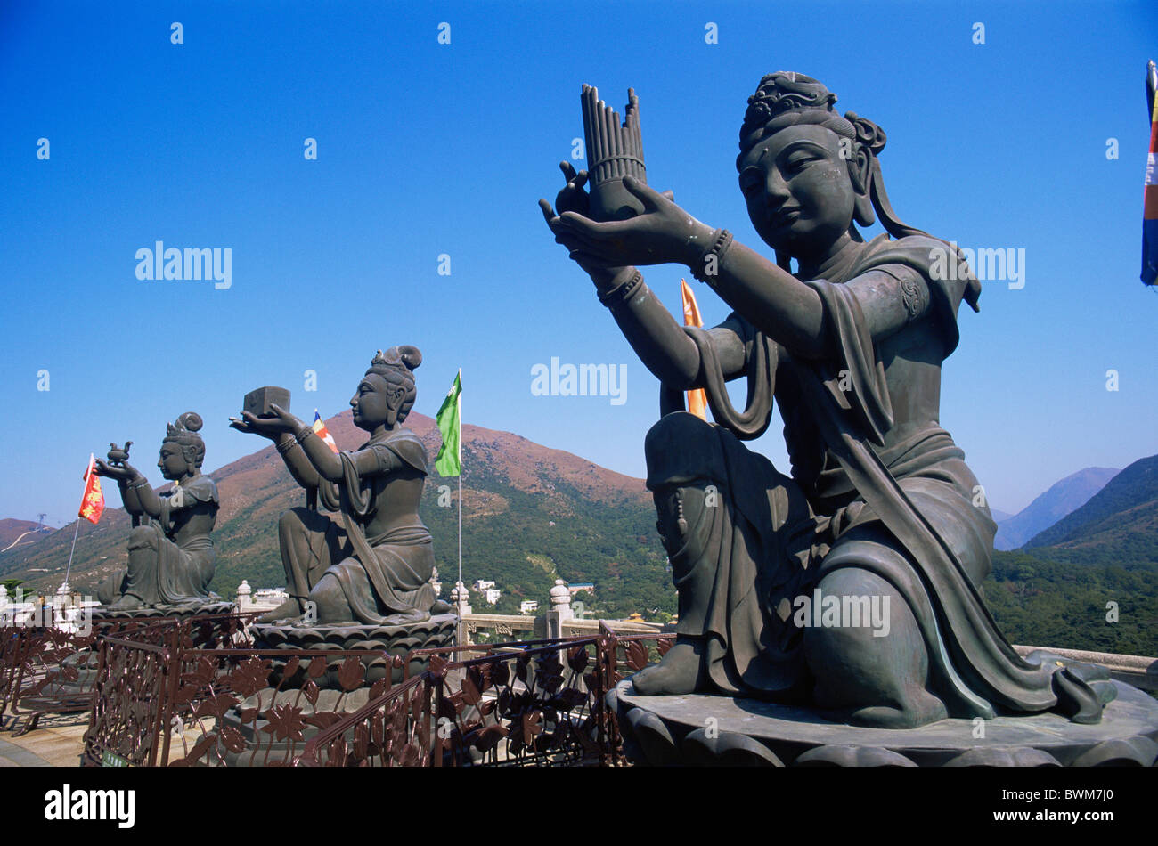Hong Kong Lantau Po Lin Kloster Buddhismus buddhistische Religion ...