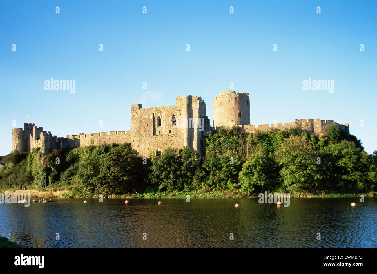 UK Wales Pembrokeshire Pembroke Pembroke Burg Burgen Burg historische ...